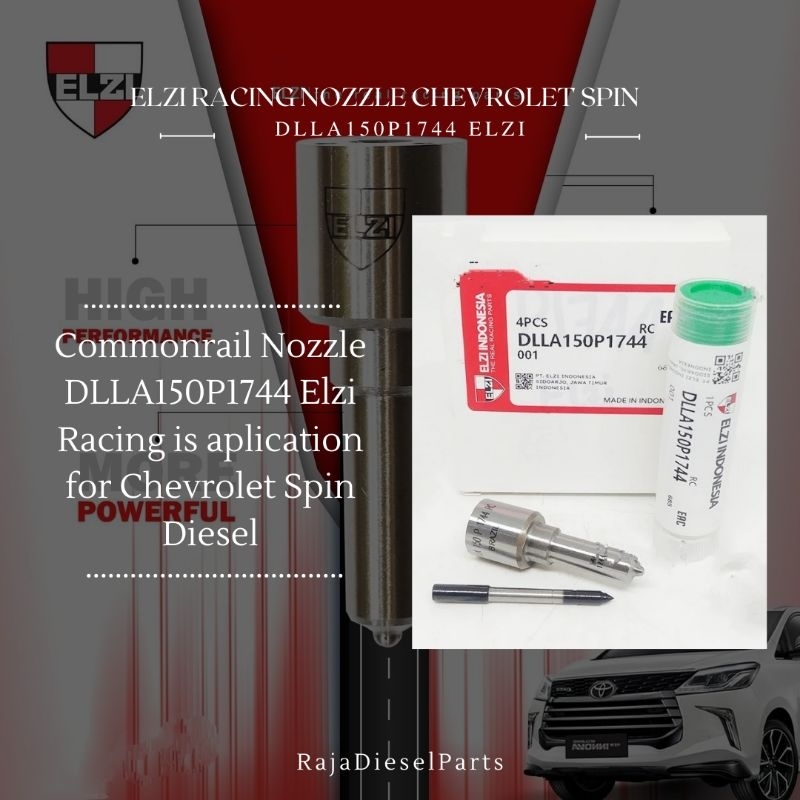 Jual (SET 4PCS) PREMIUM ELZI RACING NOZZLE CHEVROLET SPIN DIESEL P1744 ...