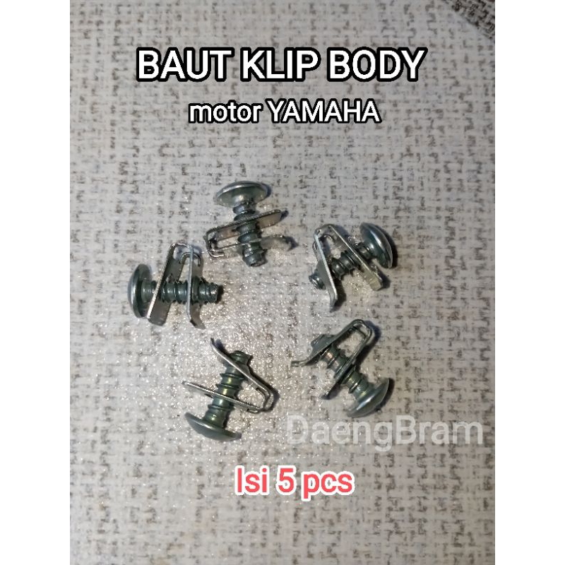 Jual BAUT KLIP BODY MOTOR UNIVERSAL ISI 5PCS | Shopee Indonesia