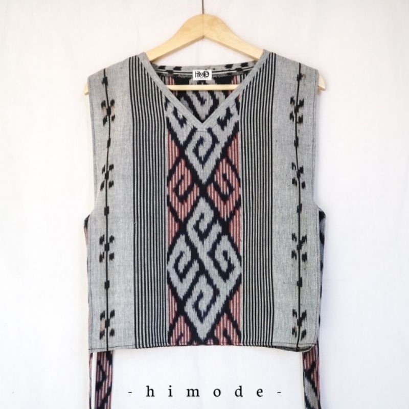 Jual Vest Rompi Tenun Grey Series 2 | Shopee Indonesia