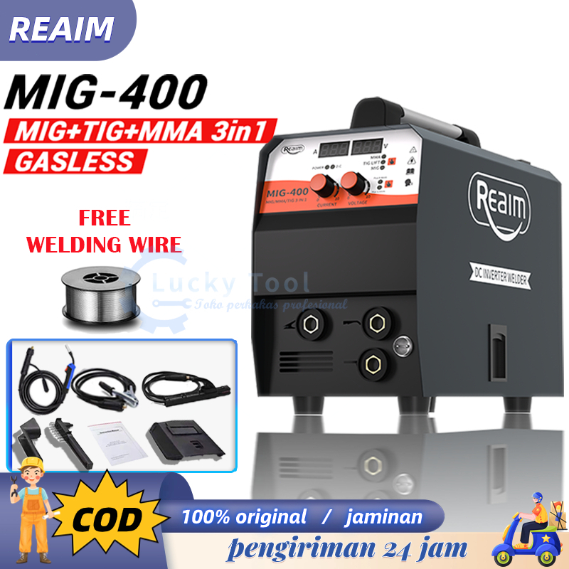 Jual REAIM Mesin Las MIG-400 Inverter MIG/MMA 120A Mesin las MIG-400 Mesin Las Listrik trafo las ...
