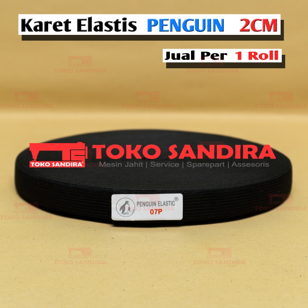 Jual 1 ROL KARET PENGUIN/2 CM/2,5 CM/3 CM/4 CM/5 CM/KARET PINGUIN 07A ...
