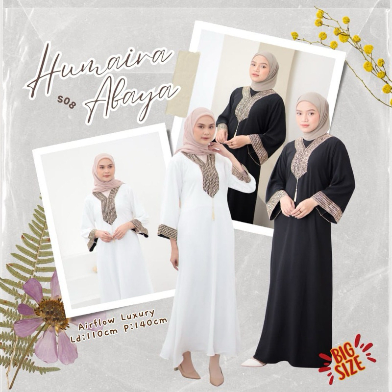 Jual HUMAIRA ABAYA HITAM / ABAYA TURKI / ABAYA DUBAI / ABAYA PUTIH ...