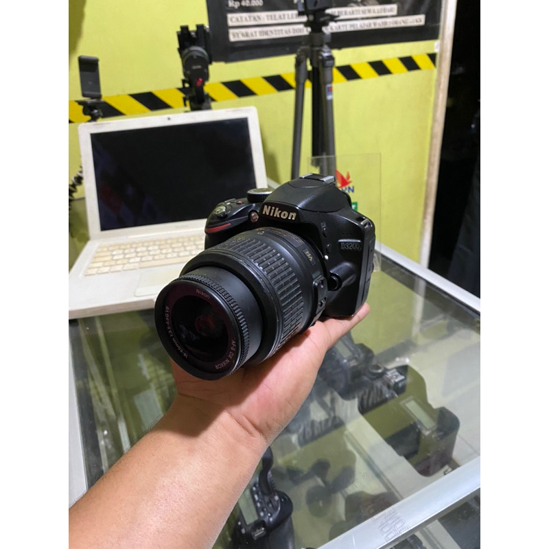 Jual Kamera dslr nikon D3200 lensa 18-55 normal lancar jaya siap pakai | Shopee Indonesia