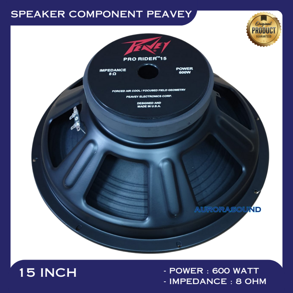 Jual SPEAKER PEAVEY 15 INCH 15IN 15" KOMPONEN SPEAKER PRO RIDER WOOFER ...