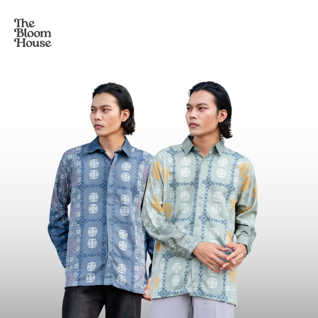 Jual KEMEJA PRIA MOTIF BATIK ETNIK LENGAN PANJANG PREMIUM ADAM B709 ...