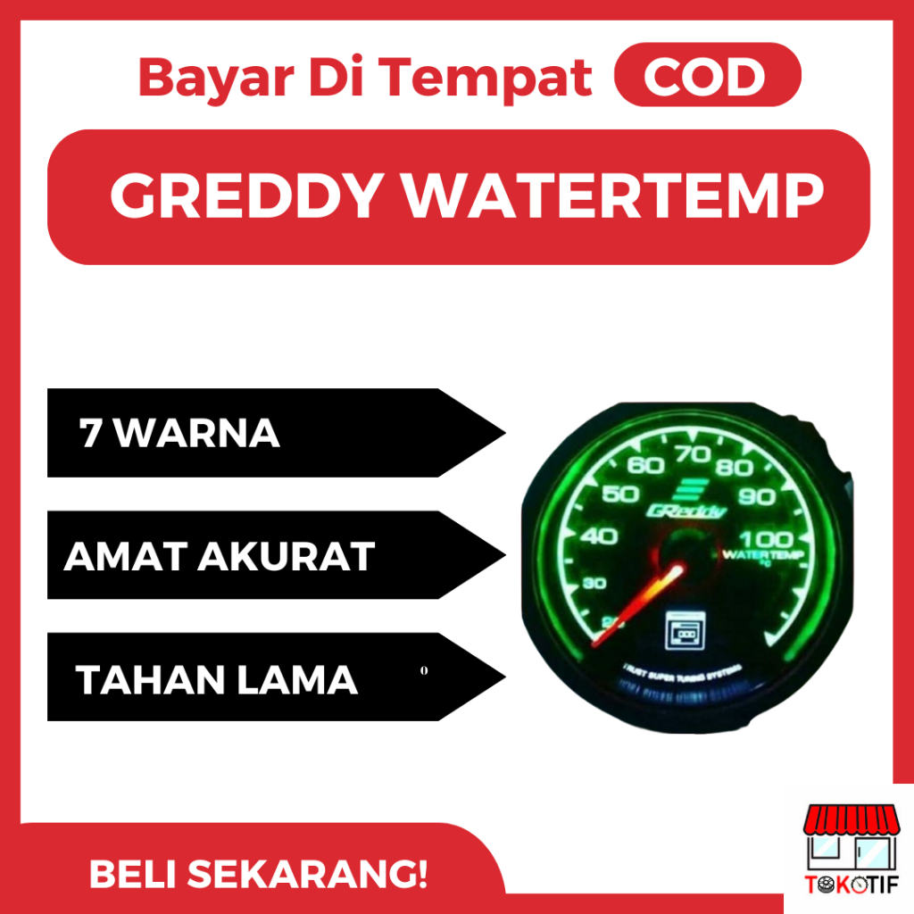 Jual Tachometer Mobil Digital Greddy Watertemp Indikator Gauge Water ...