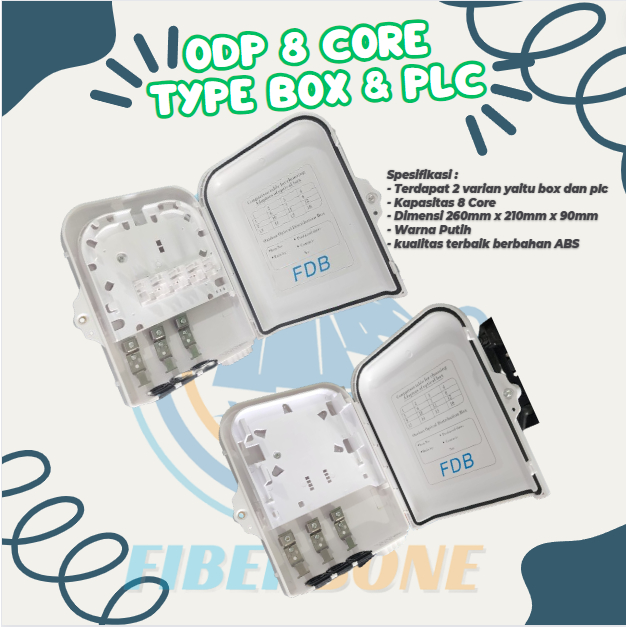 Jual ODP Kosongan 8 Core BOX / PLC Ftth Optic Splitter Spliter ...
