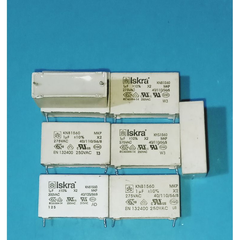 Jual kapasitor Iskra/KNB 1uf+10%×2 MKP 275VAC/300VAC | Shopee Indonesia
