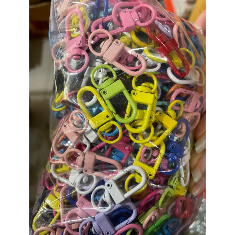 Jual ring pengait gantungan kunci / Hp / tas / dompet besi warna mix ...