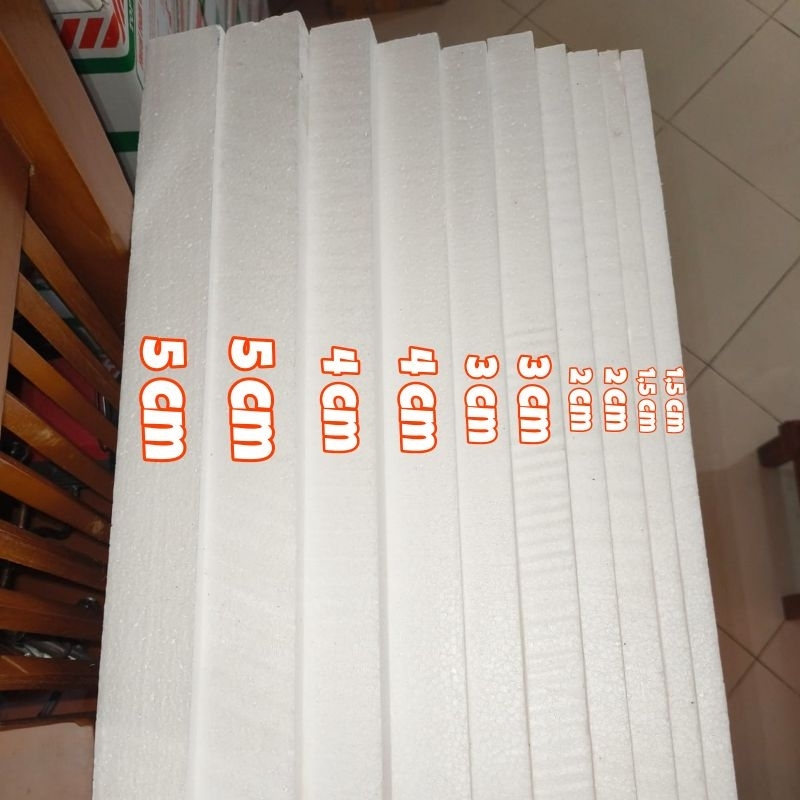 Jual 100 x 50 tebal 2 cm styrofoam lembaran KHUSUS LUAR BOGOR | Shopee ...