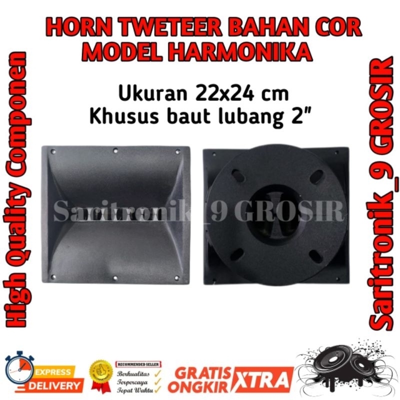 Jual HORN TWETER LINE ARRAY MODEL HARMONIKA UK 22X24 KHUSUS DRIVER VC 3 ...