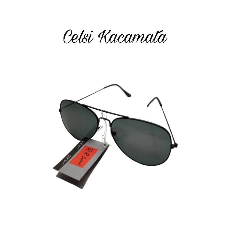 Jual KACAMATAHITAMBESIAVIATORCOWOK LENSA KACA | Shopee Indonesia