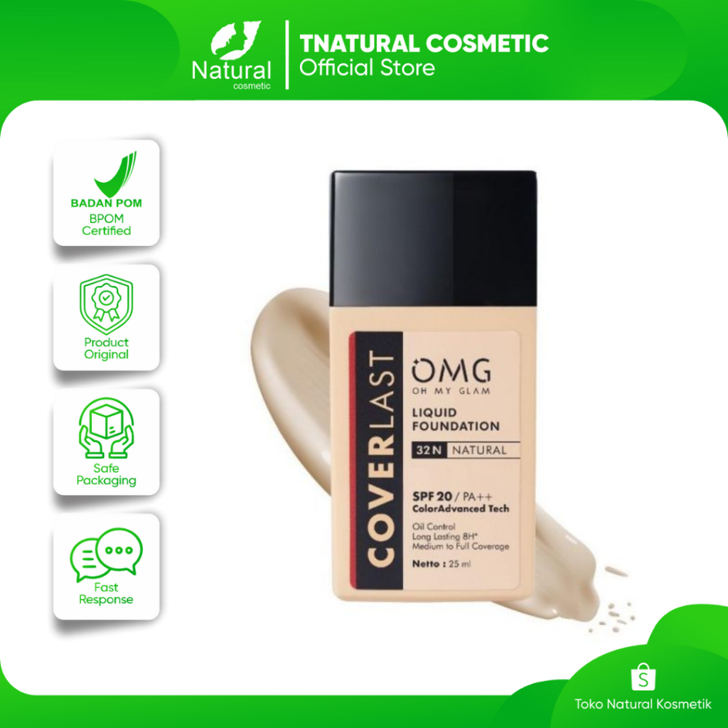 Jual OMG Cover Last Liquid Foundation | Shopee Indonesia