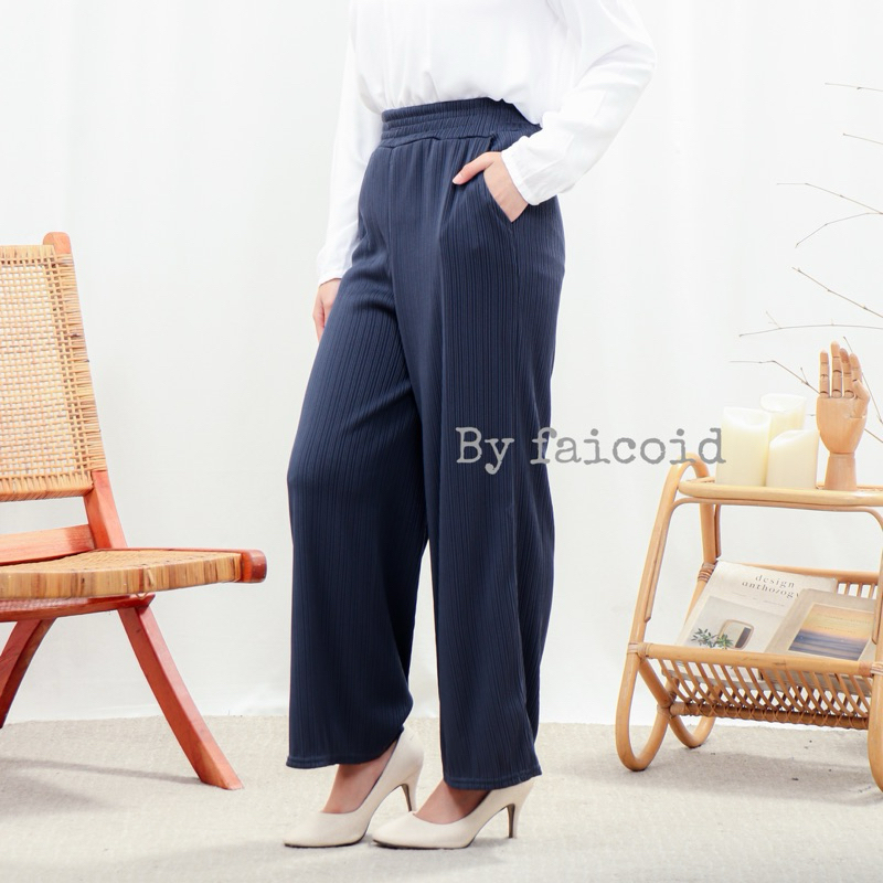 Jual Celana Kulot Knit Condru Premium Daily Knit Pants Premium Celana ...