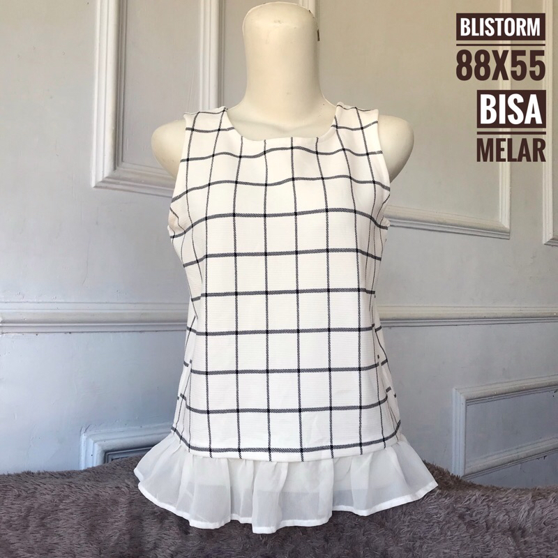 Jual SALE blouse atasan putih | Shopee Indonesia