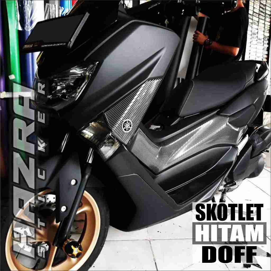 Jual Skotlet Sticker Hitam doff lebar 45cm Scotlite Stiker Motor black ...