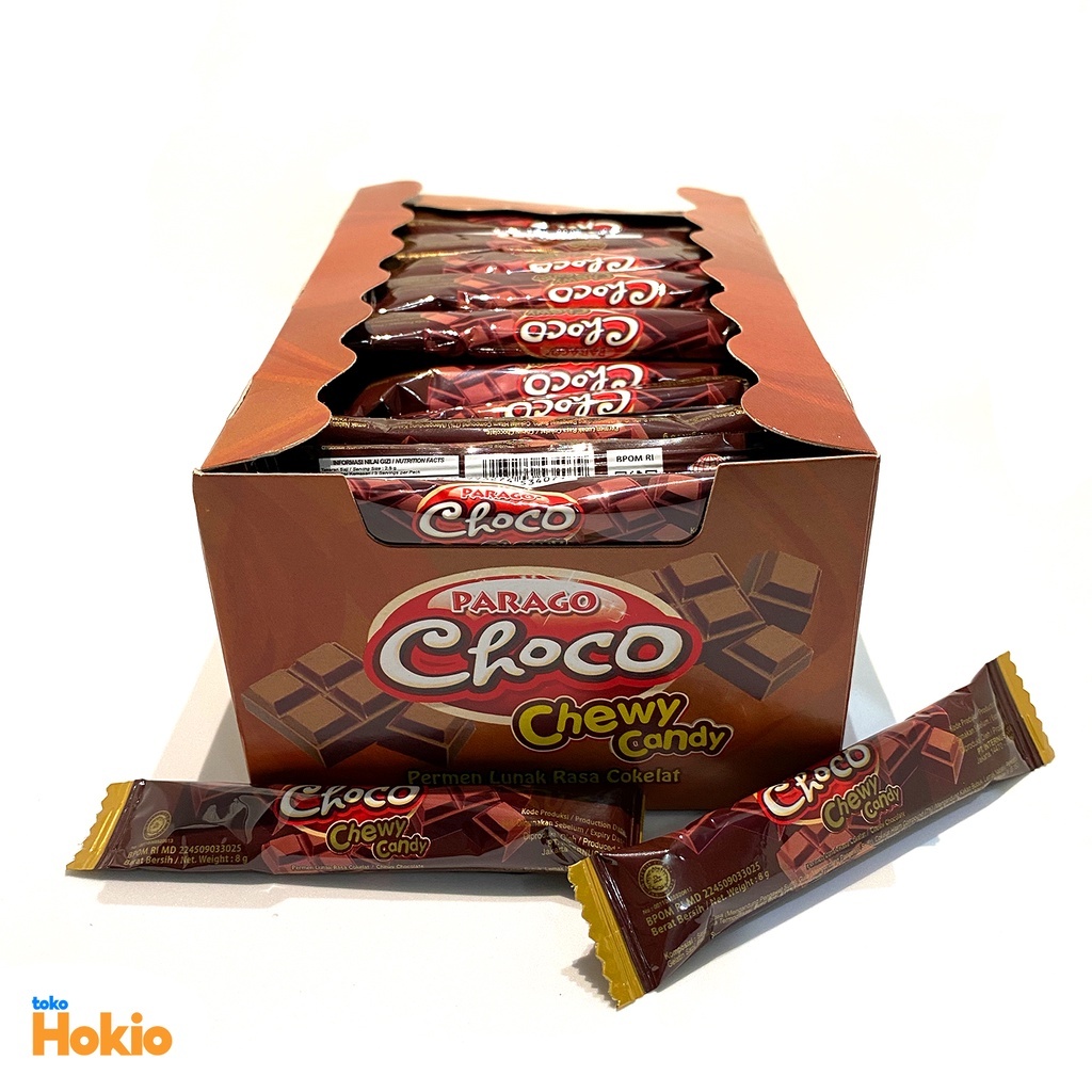 Jual Permen Coklat Parago Choco Chewy Candy Box isi 80 pcs | Shopee ...