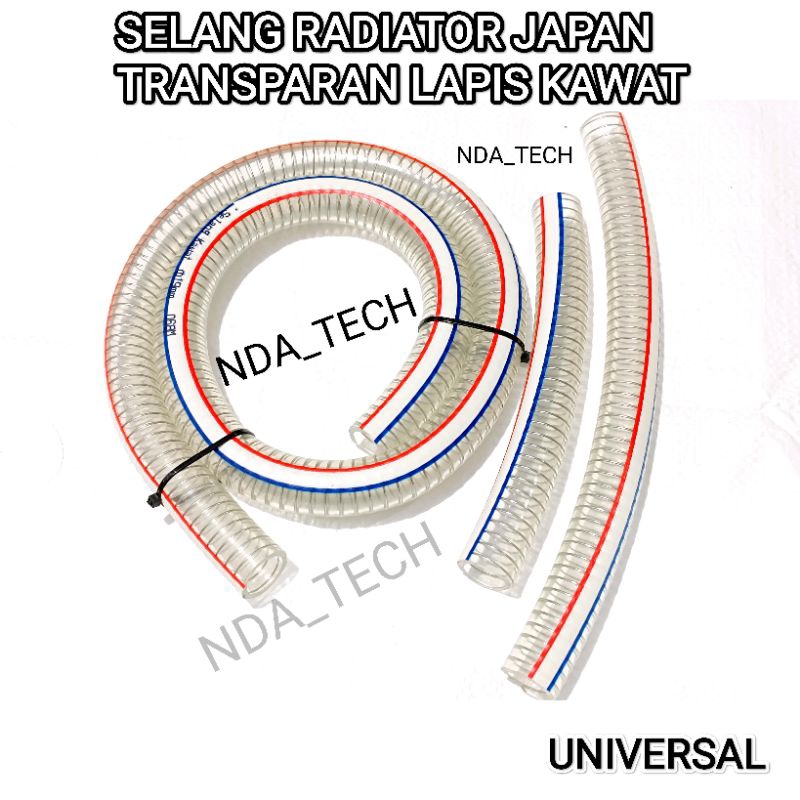 Jual [PROMO] SELANG RADIATOR TRANSPARAN SPRING JAPAN LAPIS KAWAT SELANG ...