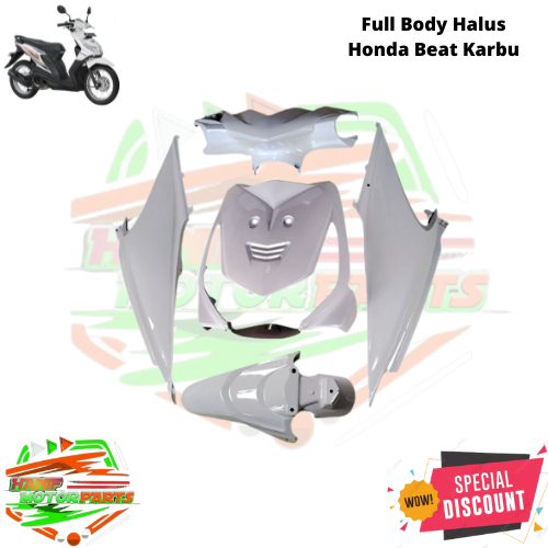 Jual Full set cover body halus Honda beat karbu putih / Full body halus ...
