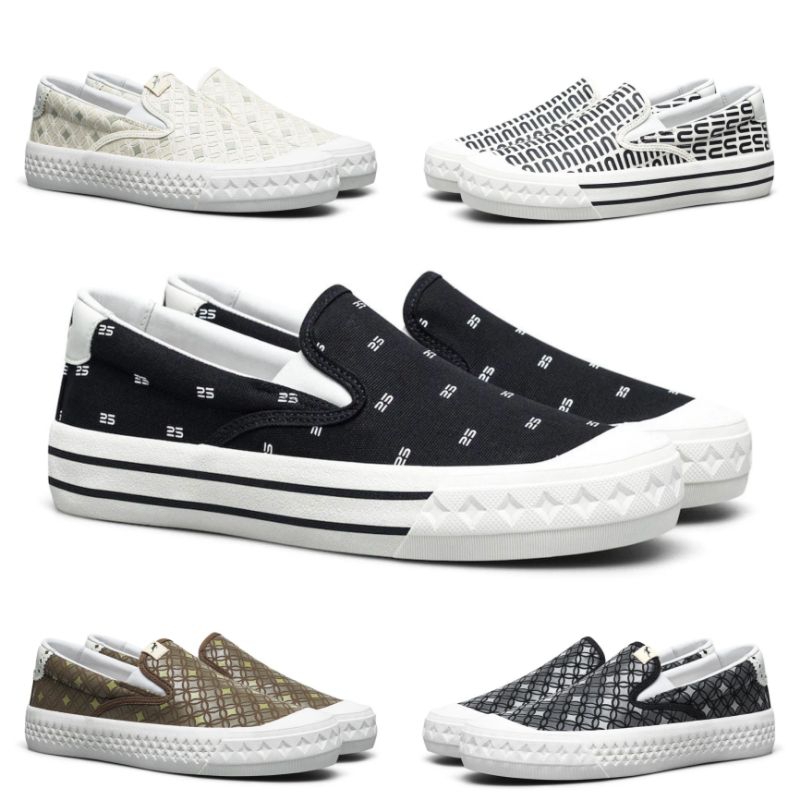 Jual Compass Retrograde Slip On Kawung Black/Camel/Cream & 25th Logo ...