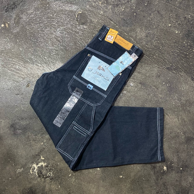 Jual PJ Jeans Baggy Carpenter Long Pants Navy Blue (New Old Stock ...