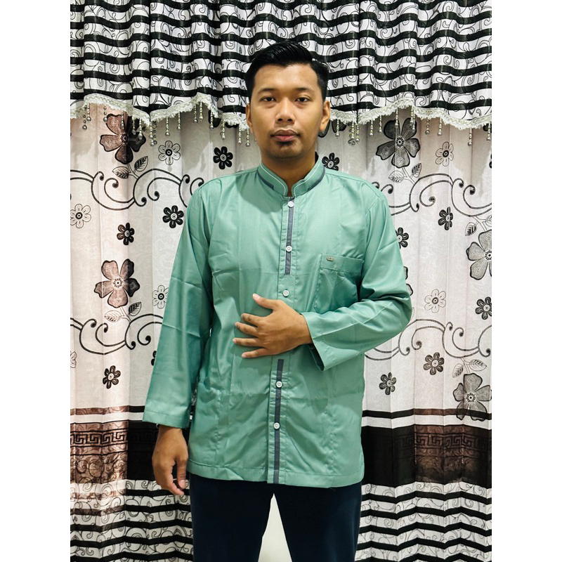 Jual BAJU KOKO MUSLIM MOESLEM AL ALA PLS BAHAN TOYOBO FODU TANGAN ...