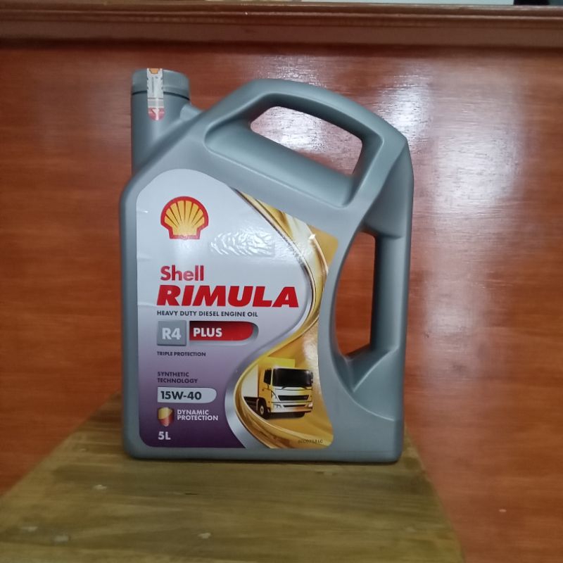 Jual Oli Shell Rimula R4 sae 15W40 size 5liter | Shopee Indonesia