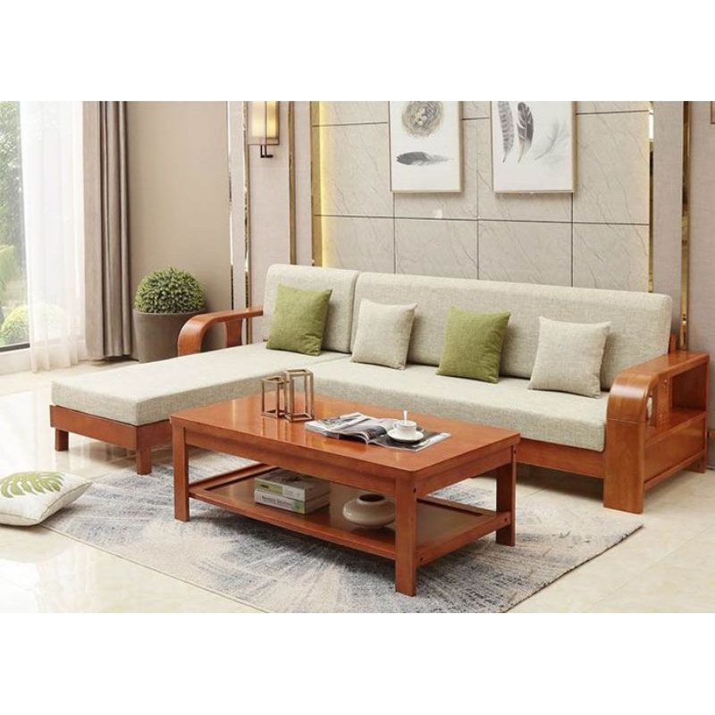 Jual KURSI TAMU MINIMALIS SIMPLE MODERN KAYU JATI | Shopee Indonesia