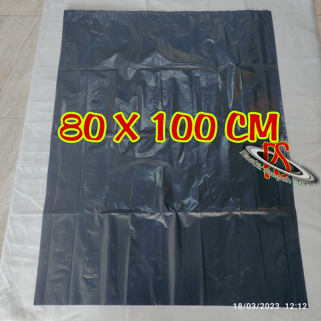 Jual Kantong Plastik Sampah 80 x 100 cm , Kantong Sampah Besar 80x100 ...