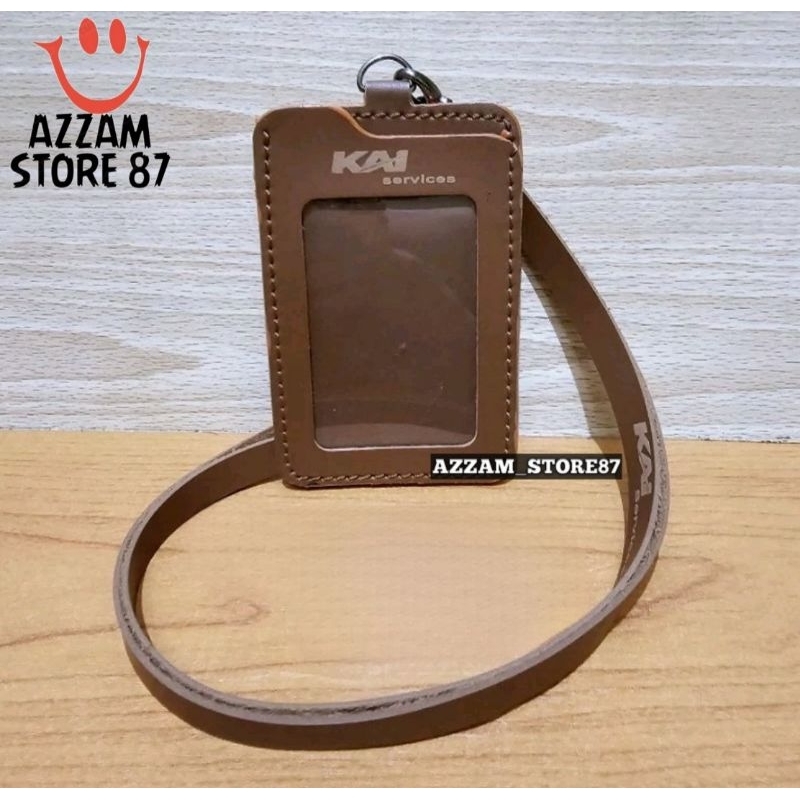 Jual ID Card Holder Tali Lanyard Name Tag Logo KAI SERVICE | Shopee ...