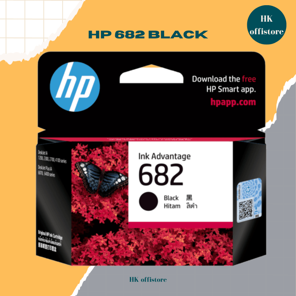 Jual HP 682 Black Original Ink / Tinta Advantage cartridge | Shopee ...