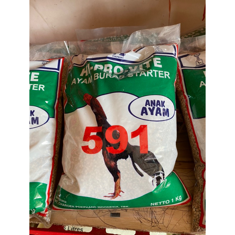 Jual Pakan Anak Ayam Jago 591 1Kg pakan anak ayam bangkok | Shopee ...