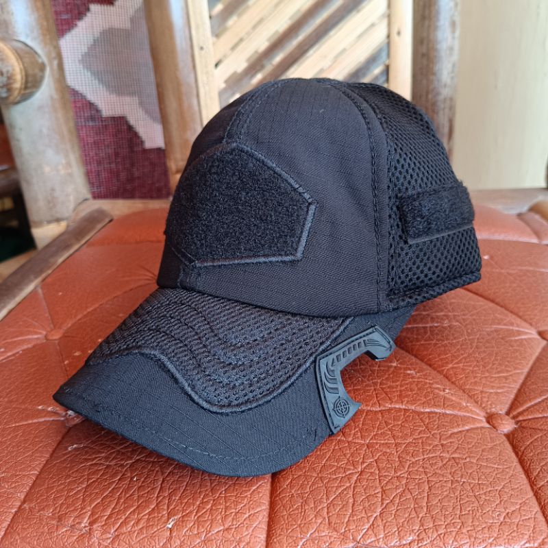 Jual topi tactical coak hitam combinasi ripstop double mess new produk ...