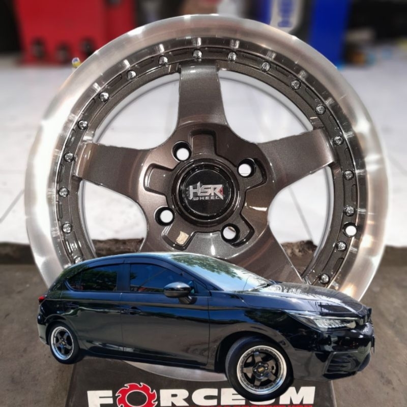 Jual Velg Mobil Honda New City ring 16 Baut 4 Pcd 4 x 100 HSR BOB R16 Buat Jazz Yaris Sirion ...