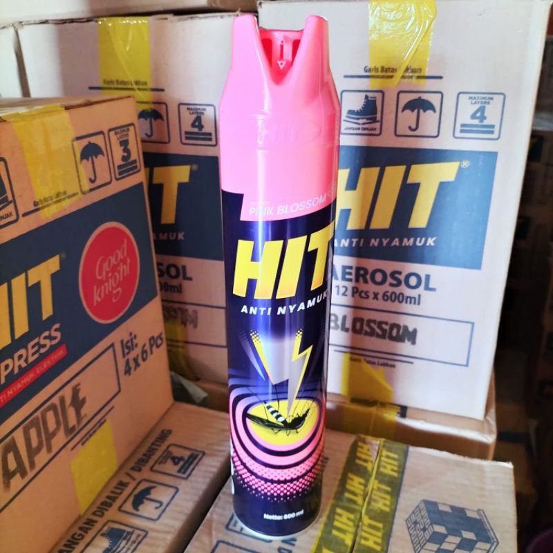 Jual HIT Aerosol anti nyamuk semprot 600ml Pink Blossom | Shopee Indonesia
