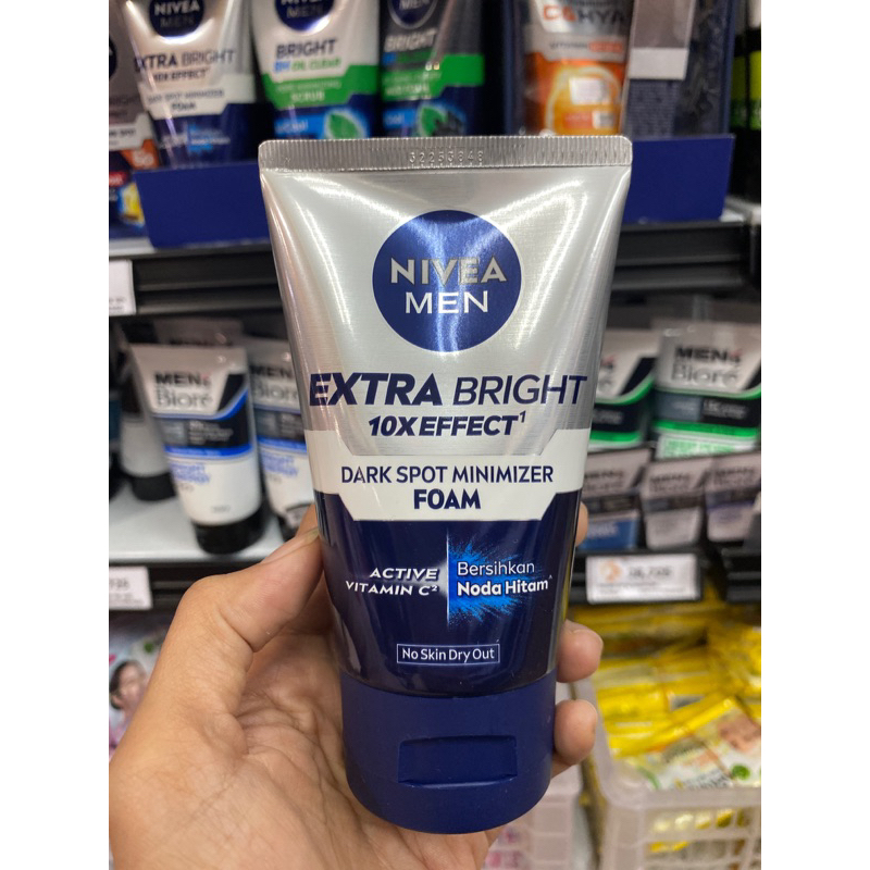 Jual Nivea Men Face Wash 100ml Extra Bright 10x Effect | Shopee Indonesia