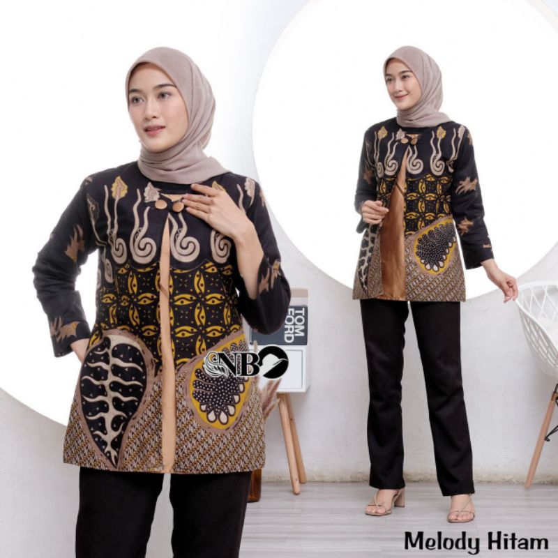 Jual Baju Batik Wanita Modern Terbaru Model Bolero Blouse Batik Kerja ...
