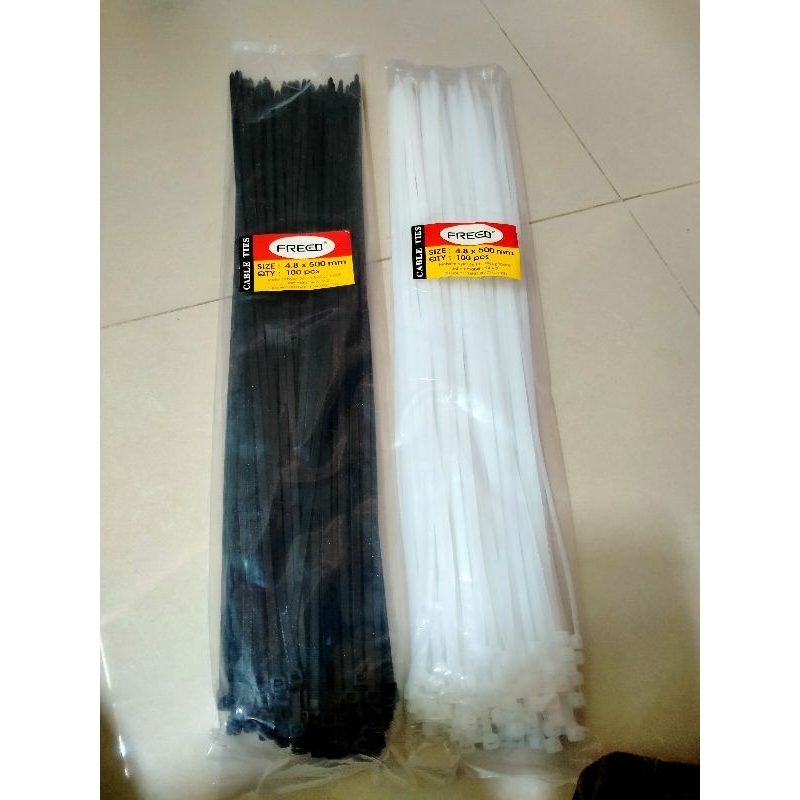 Jual kabel Ties 50cm tali tis 50cm 1pack isi 100pcs 4,8mm x 500mm ...