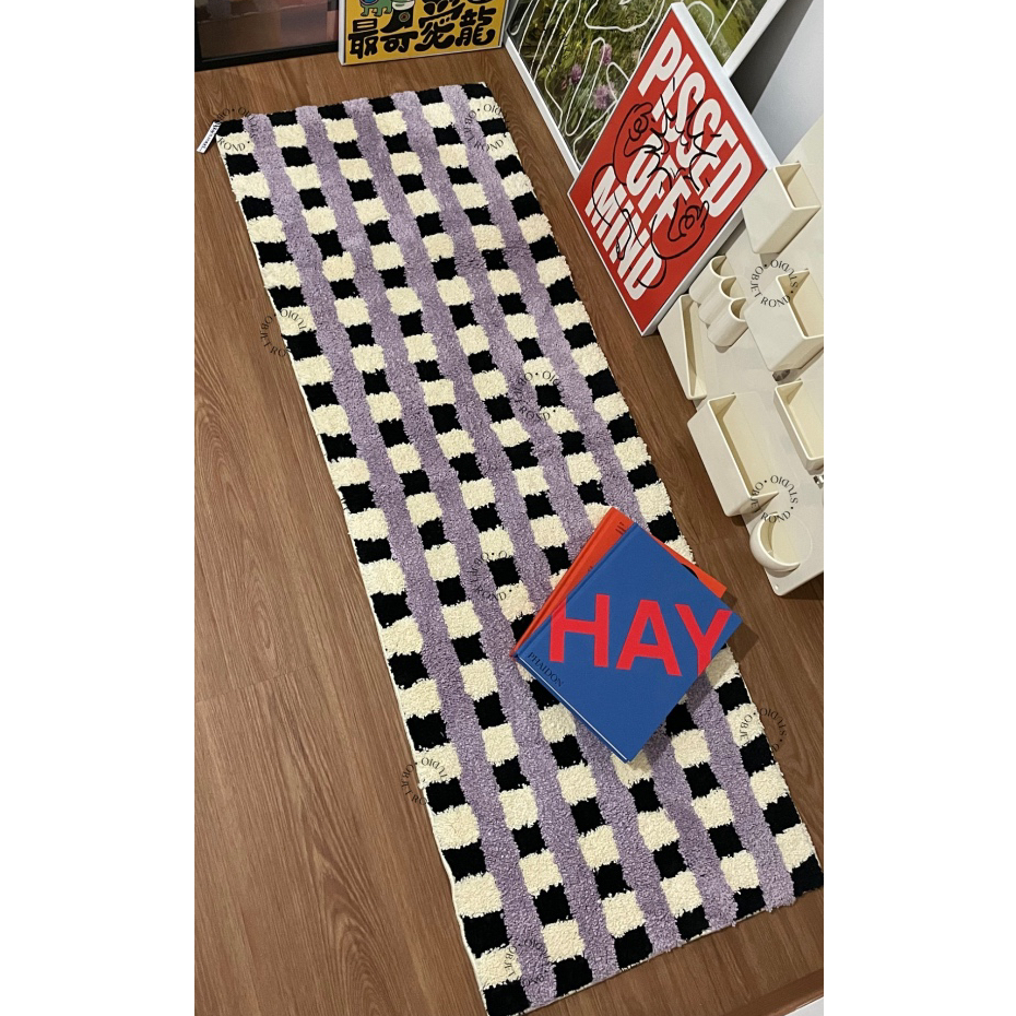 Jual [objet rond] treillage tufted rug | keset karpet estetik ins korea ...