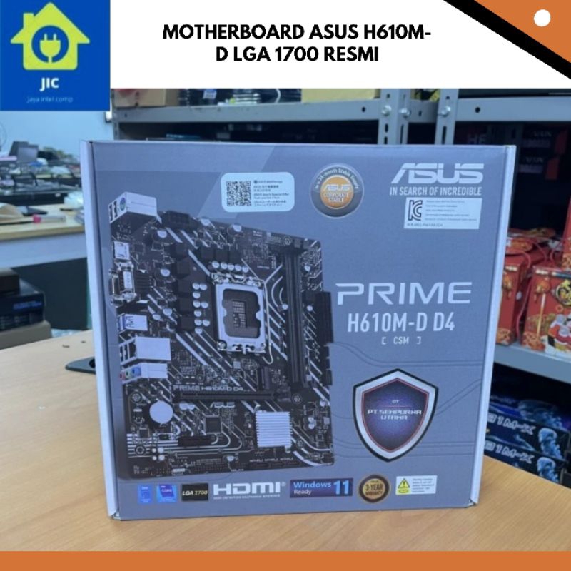 Jual MOTHERBOARD ASUS H610M-D LGA 1700 RESMI | Shopee Indonesia