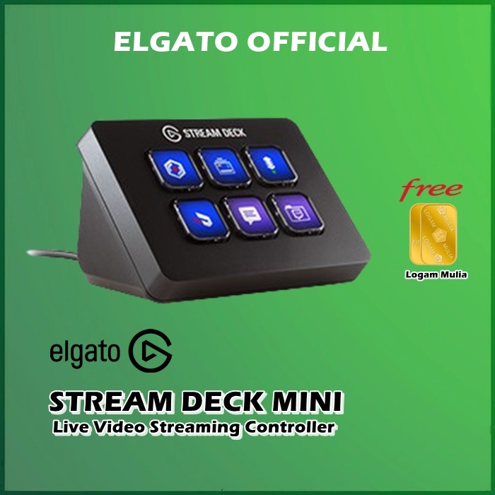 Jual Elgato Stream Deck Mini 6 LCD Keys Live Controller Video Streaming ...