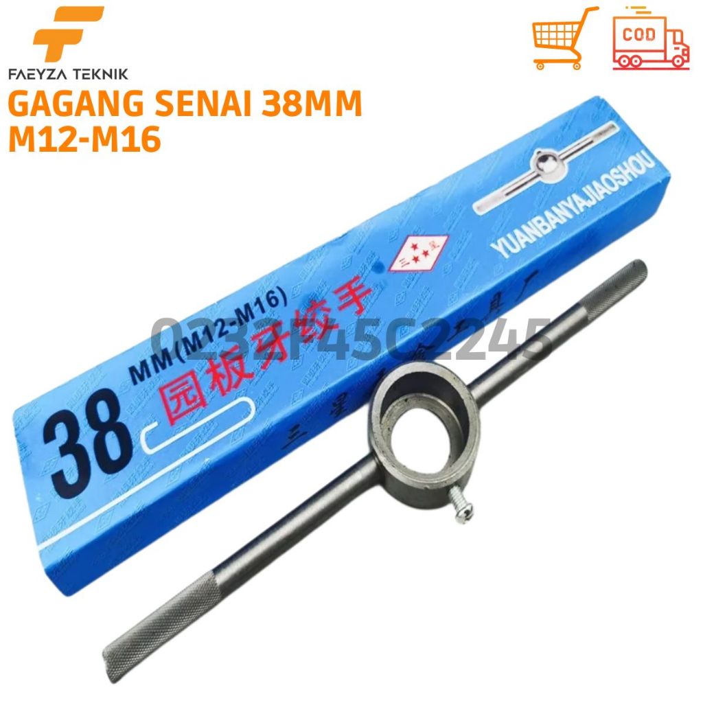 Jual Gagang Snei Senay Senai 38mm Handle Round Dies M12-M16 | Shopee ...