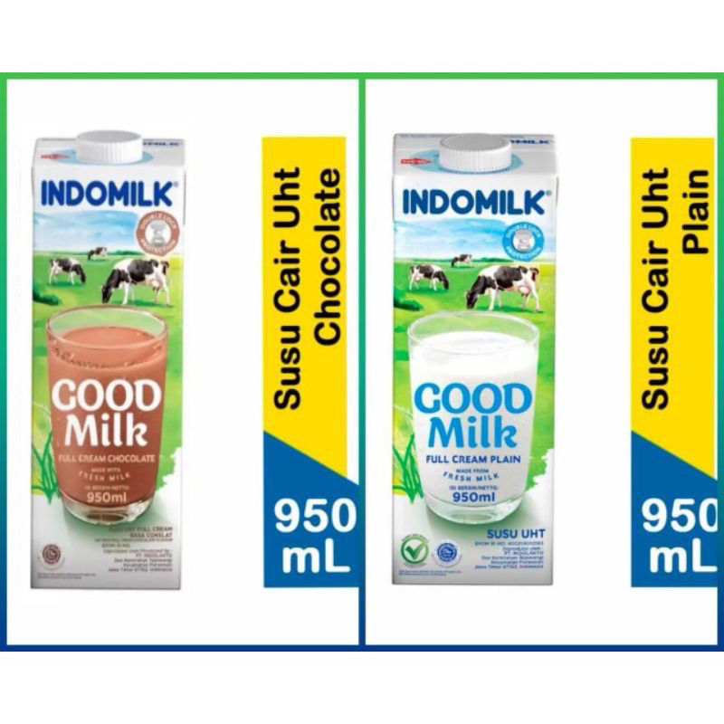 Jual indomilk Uht plain /kombinasi 950ml | Shopee Indonesia