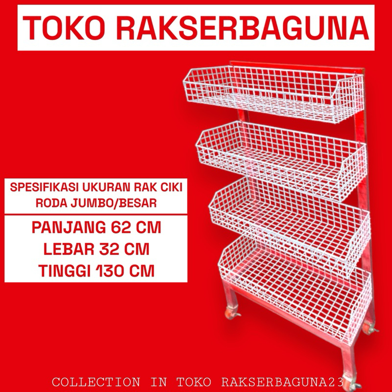 Jual Rak ciki jumbo/besar pake roda | Shopee Indonesia
