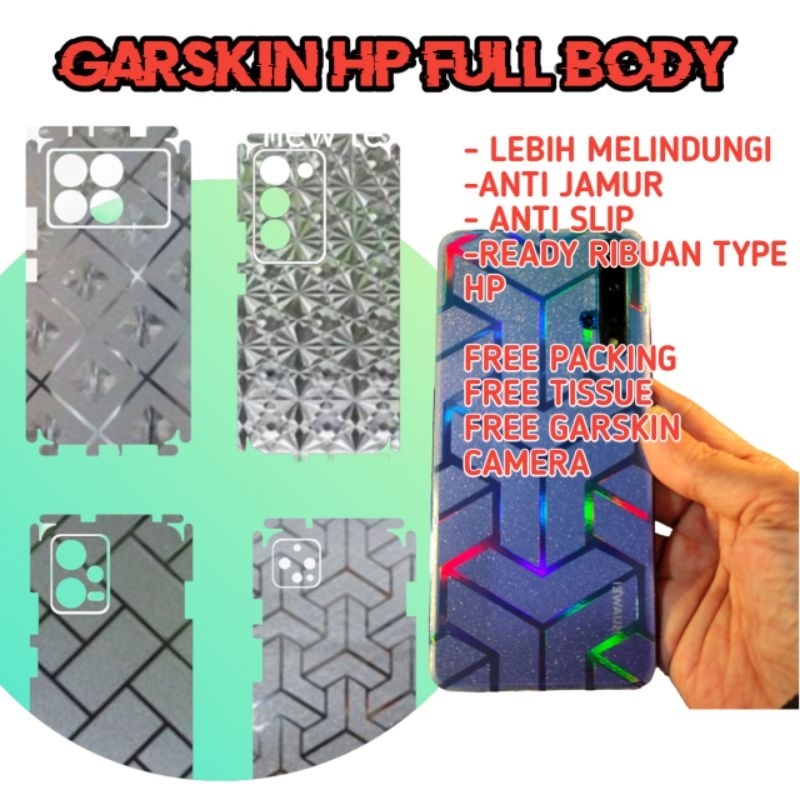 Jual garskin hp FULL BODY + Garskin Camera anti jamur ready all type ...