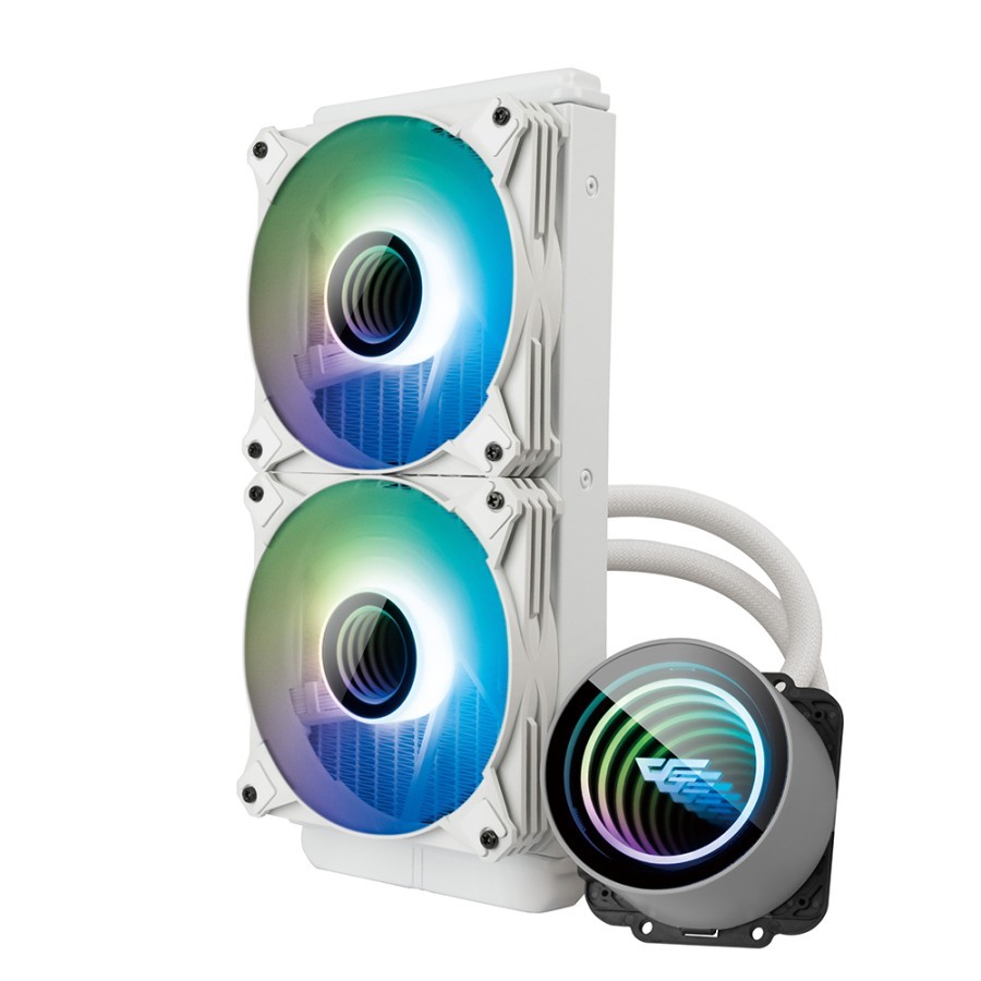 Jual DarkFlash Twister DX240 V2 240mm AIO Liquid Cooling DX 240 - Putih ...
