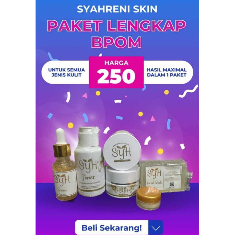 Jual Cod bpom set paket lengkap syh glowing syahraeni glowing syr ...