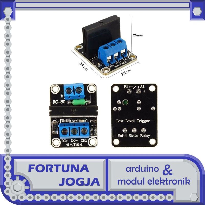 Jual Solid State Relay SSR 12V 1 Channel Low Level Trigger | Shopee ...