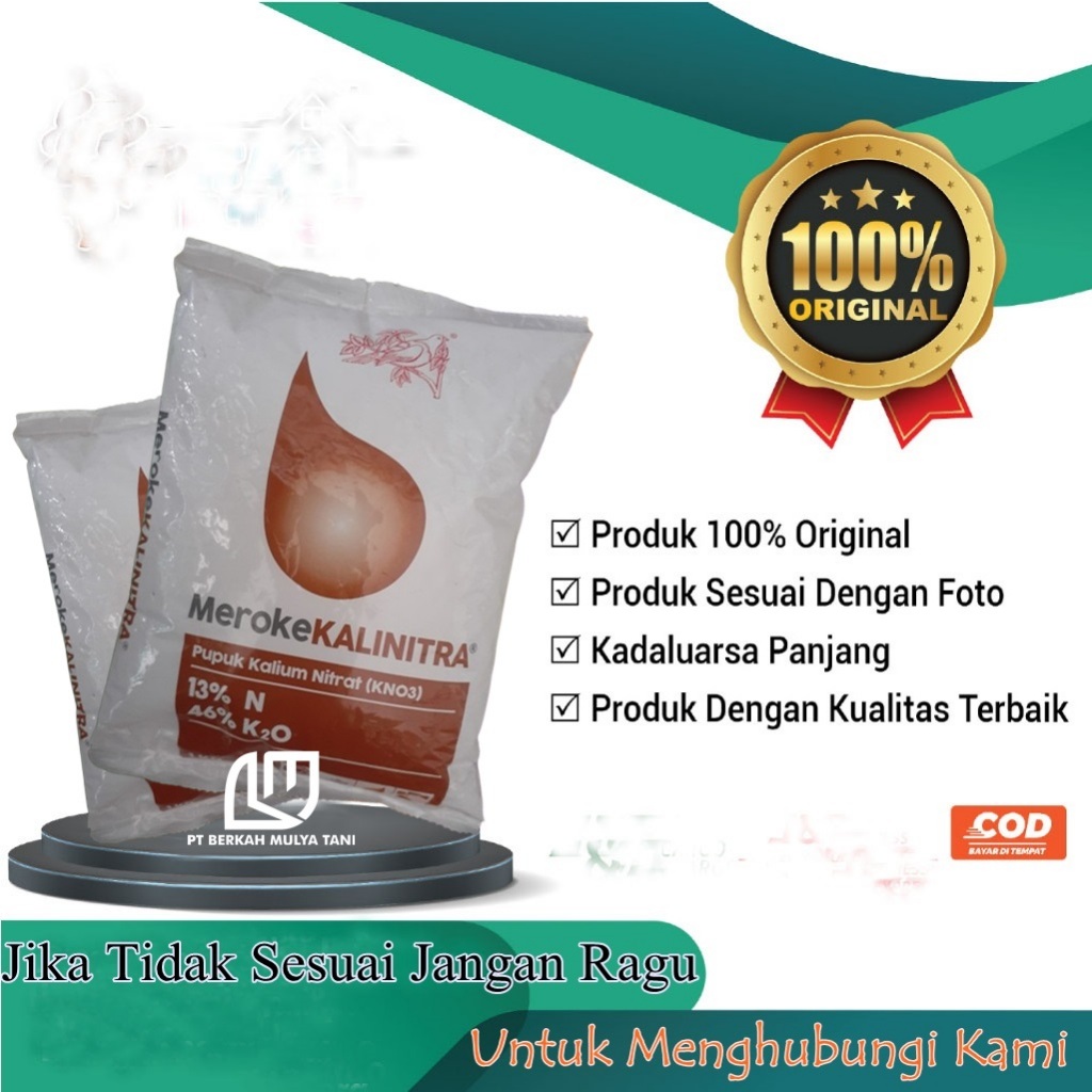Jual Meroke Kalinitra Pupuk Kalium Nitrat KNO3 1 Kg Kemasan Pabrik ...