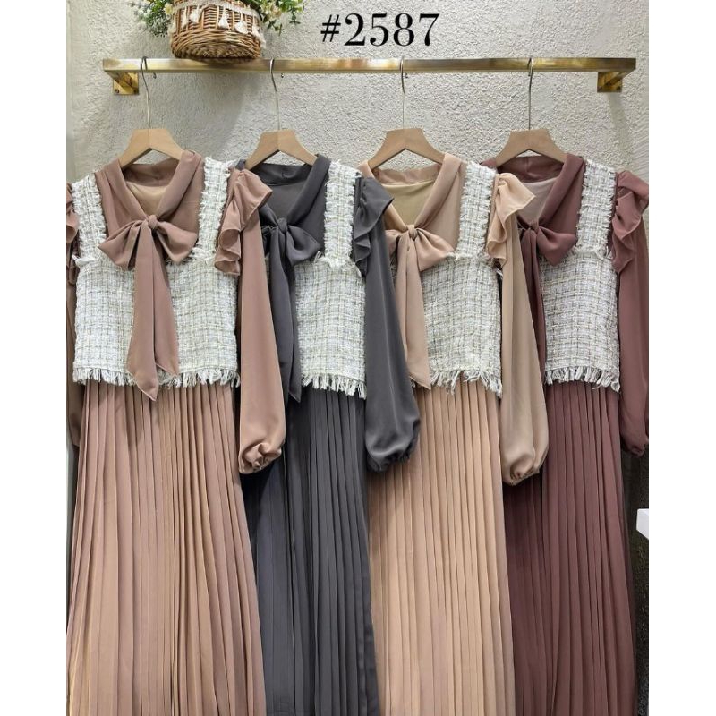 Jual Salsa dress hizu dress gamis saritiw gamis vest korean style gamis ...